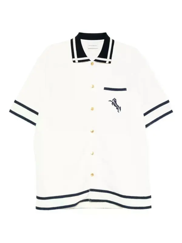 Drole De Monsieur Cheval-embroideried Shirt - White