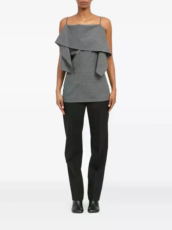 MAISON MARGIELA Ruffled Strap Top