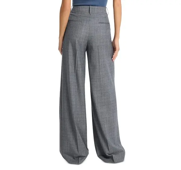 Michael Kors Glen Plaid Wool & Silk Pants