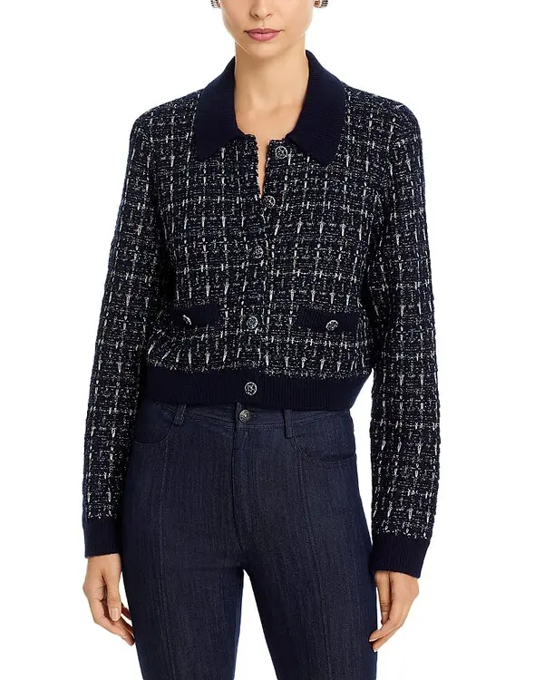 Cinq À Sept Ainara Cardigan - Navy/silver