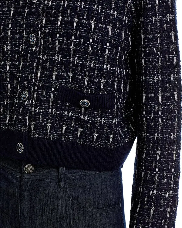 Cinq À Sept Ainara Cardigan - Navy/silver
