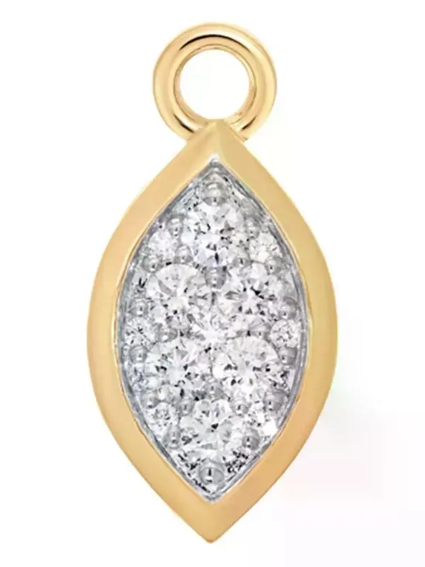 Sara Weinstock 18k Yellow Diamond Marquise Charm - Gold