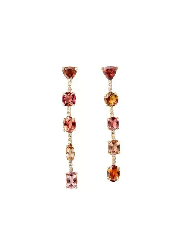Jacquie Aiche 14k Yellow Twiggy Tourmaline Earrings - Gold