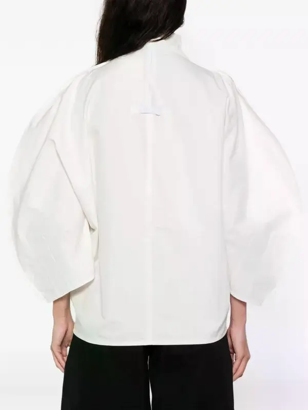 B1ARCHIVE High-neck Balloon-sleeve Top