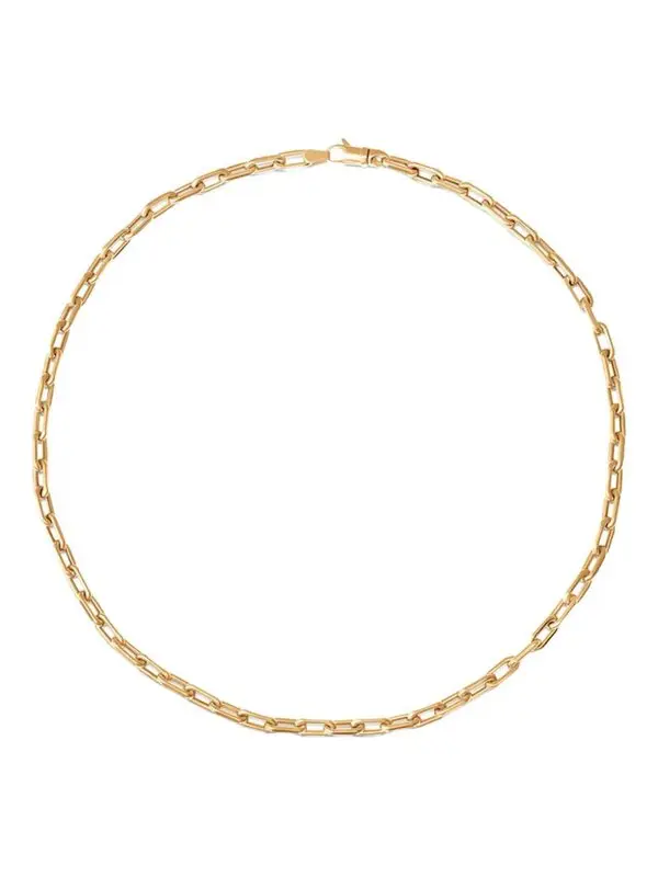 Sara Weinstock 18k Yellow Rectangle Charm Necklace - Gold