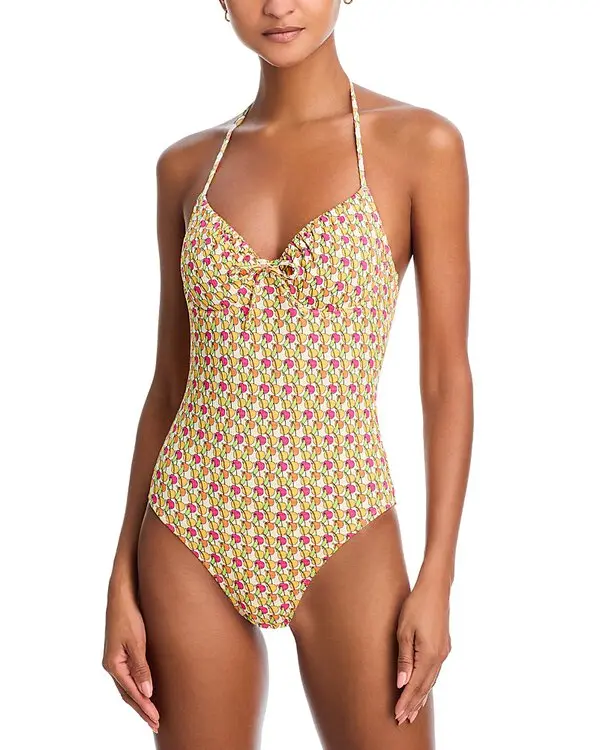 Solid & Striped The Malika Underwire One Piece Swimsuit - Cherry Geo