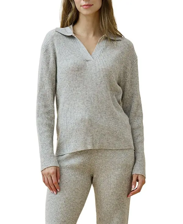 KIP Merino Cashmere Lounge Sweater - Dove Grey