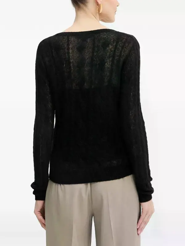 Guess V-neck Cable Knit Sweater