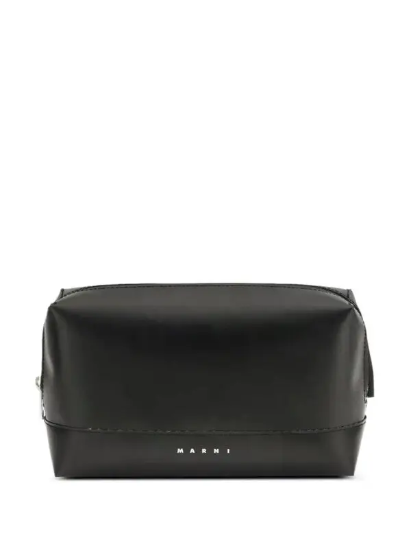 Marni Buckle Strap Messenger Bag - Black