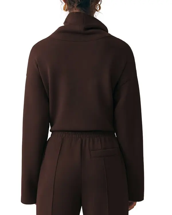 REISS Iris Funnel Neck Top