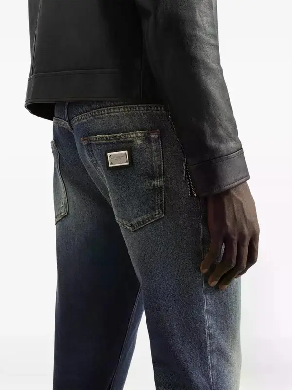 Dolce & Gabbana Embellished Jeans - Blue