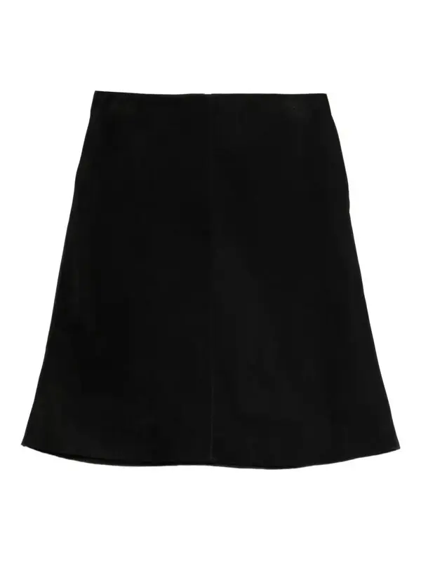 TOTEME Mini Suede Skirt - Black