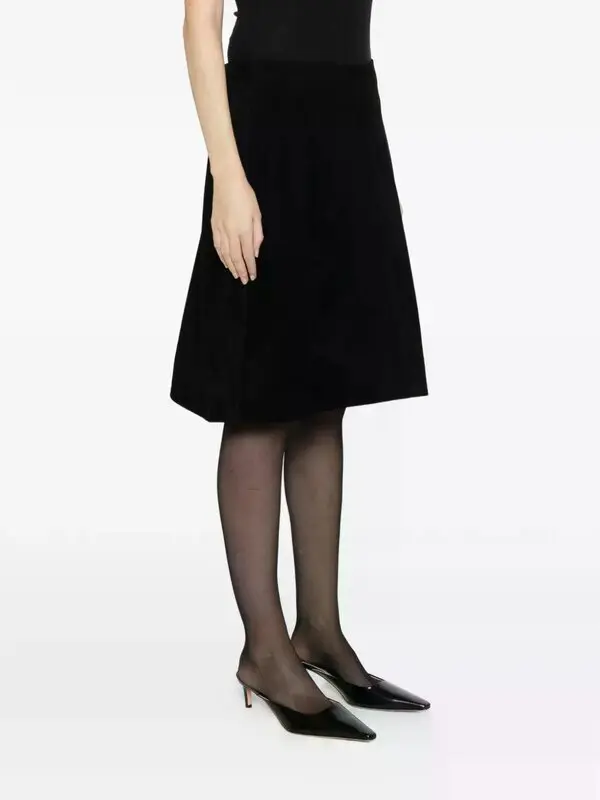 TOTEME Mini Suede Skirt - Black