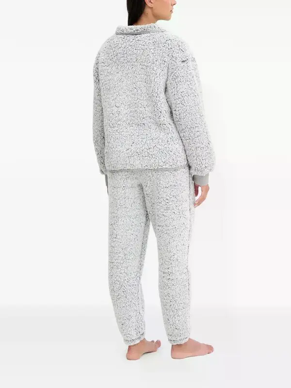 Dkny Zip-up Logo Pajama Set