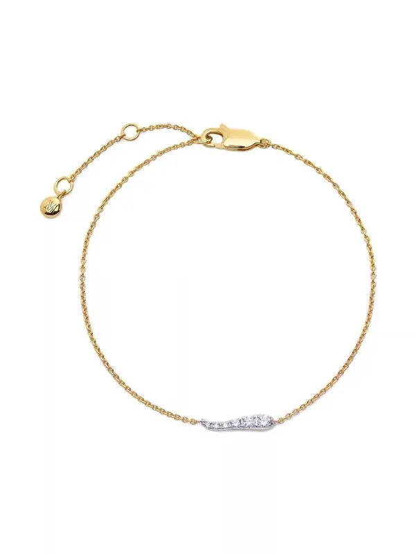 Monica Vinader Diamond-embellished Bracelet - Gold