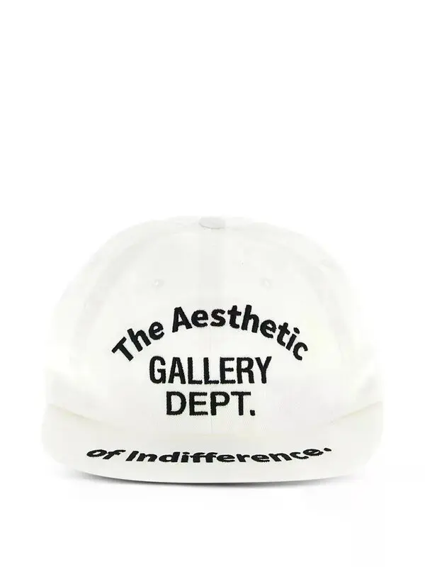 GALLERY DEPT. Aesthetic Of Indifference Embroidered Cap - White