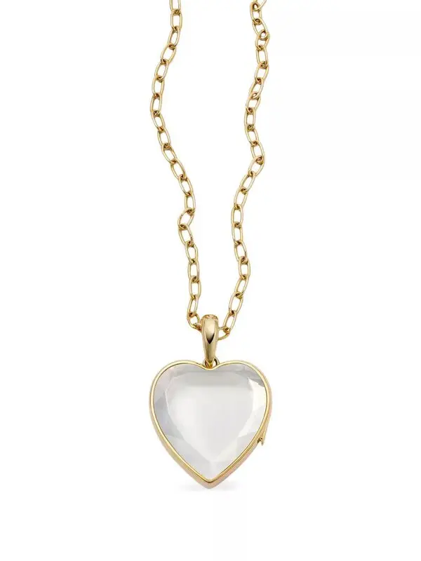 Loquet 18k Yellow Large Heart Locket Necklace - Gold