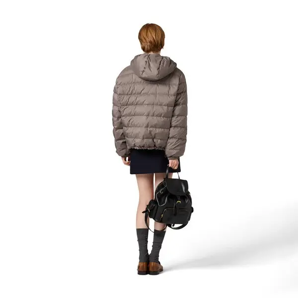 Miu Miu Technical Pongé Down Jacket