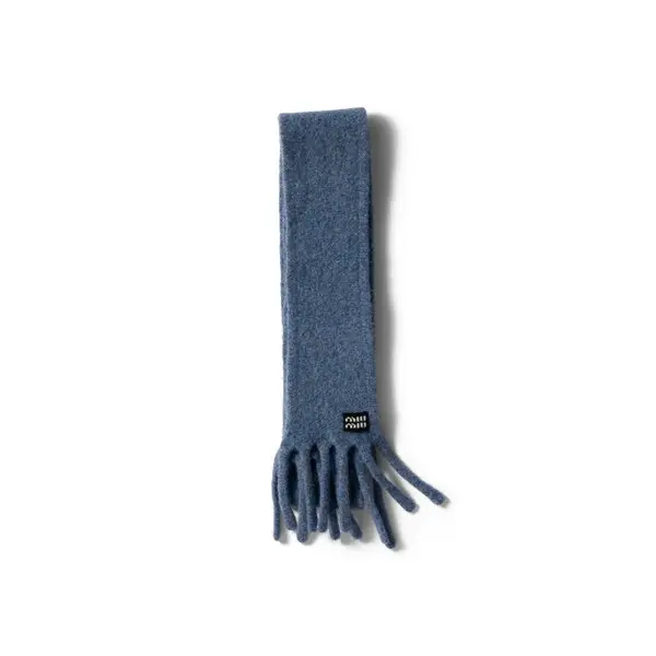 Miu Miu Wool Scarf - Astral Blue