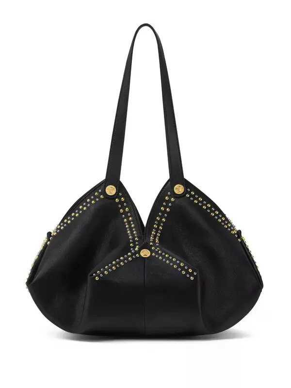 Versace Protea Leather Shoulder Bag