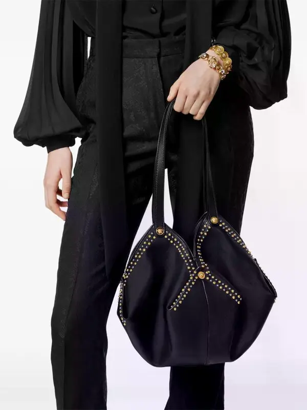 Versace Protea Leather Shoulder Bag