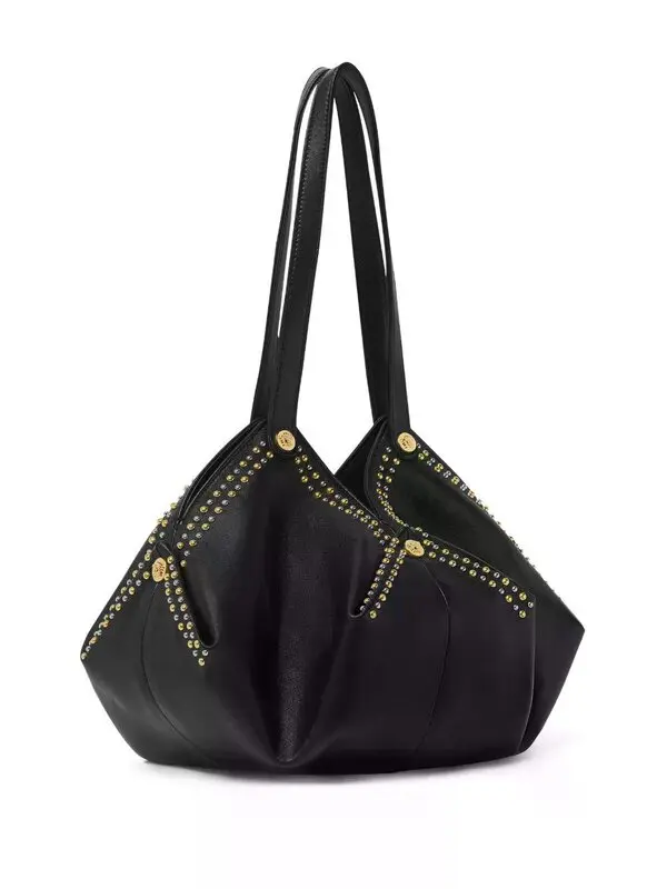 Versace Protea Leather Shoulder Bag
