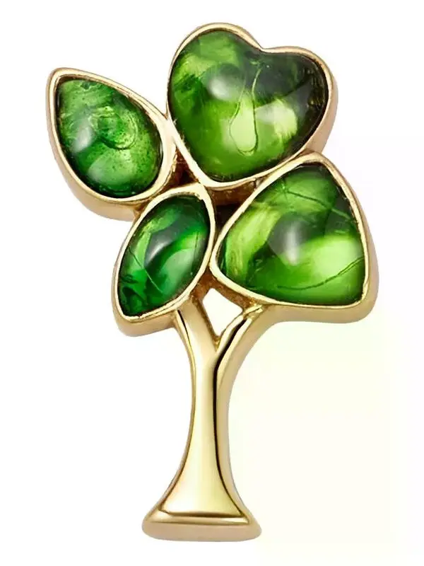 Loquet 18k Yellow Heritage Tree Tsavorite Charm - Gold