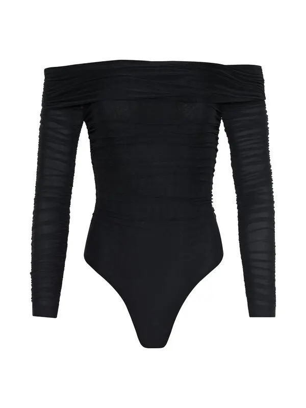 L'Agence Poppie Off-the-shoulder Bodysuit
