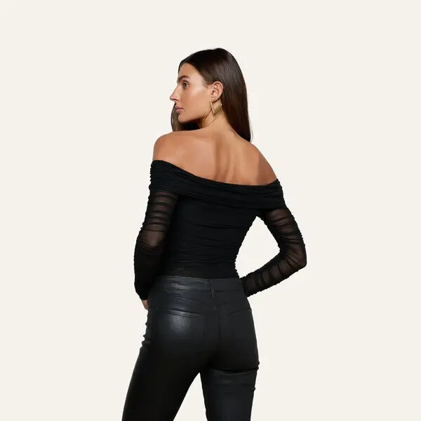 L'Agence Poppie Off-the-shoulder Bodysuit