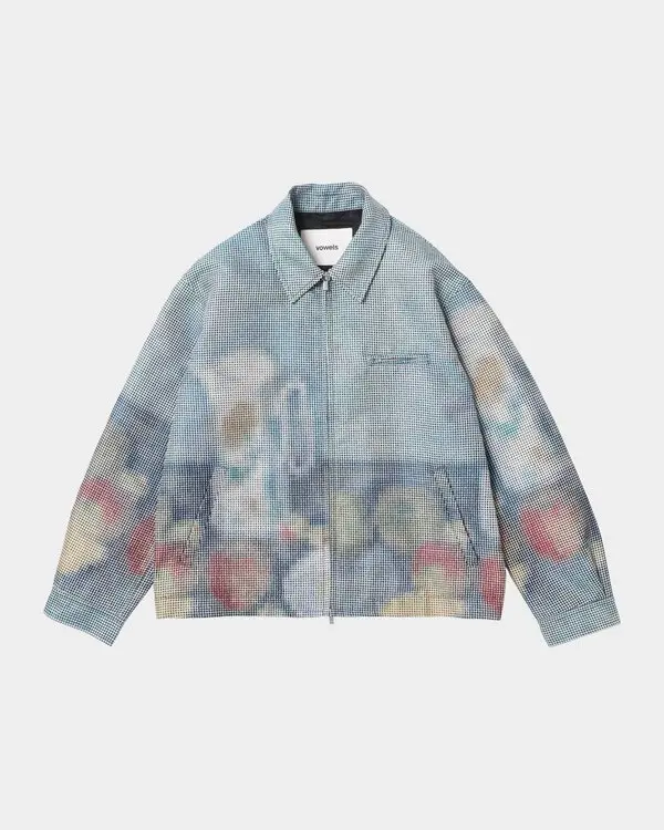 VOWELS Painterly Jacquard Zip-up Jacket