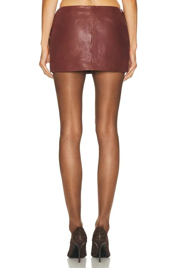 Magda Butrym Leather Mini Skirt