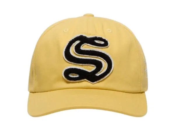 StÜssy Mid-depth Chenille S Cap - Yellow