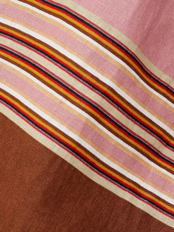 Faithfull The Brand Flor Striped Linen Mini Dress