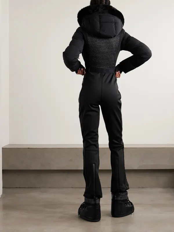 Mackage Lorelle Belted Hooded Padded Down Ski Suit