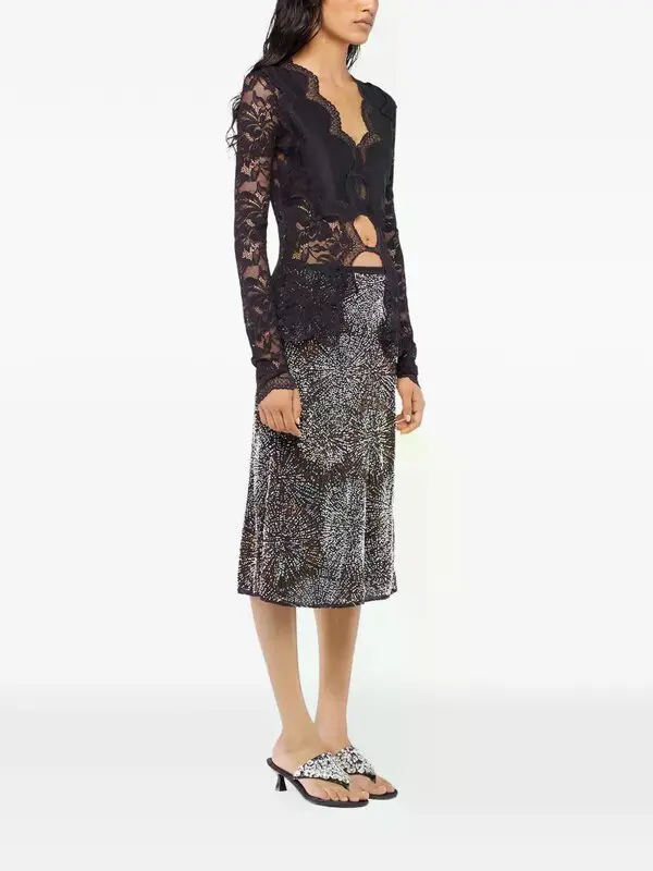 Rabanne Lace Long-sleeve Blouse