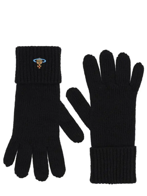 VIVIENNE WESTWOOD Wool Gloves - Black