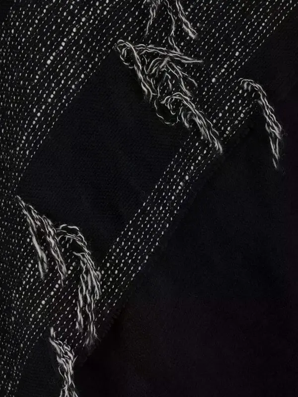 Yohji Yamamoto Leather-panel Coat