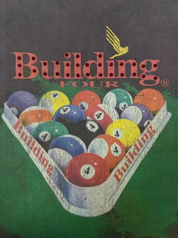 BLDG4 Billiard Graphic T-shirt - Grey