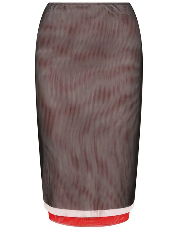 MSGM Pencil Midi Skirt - Black