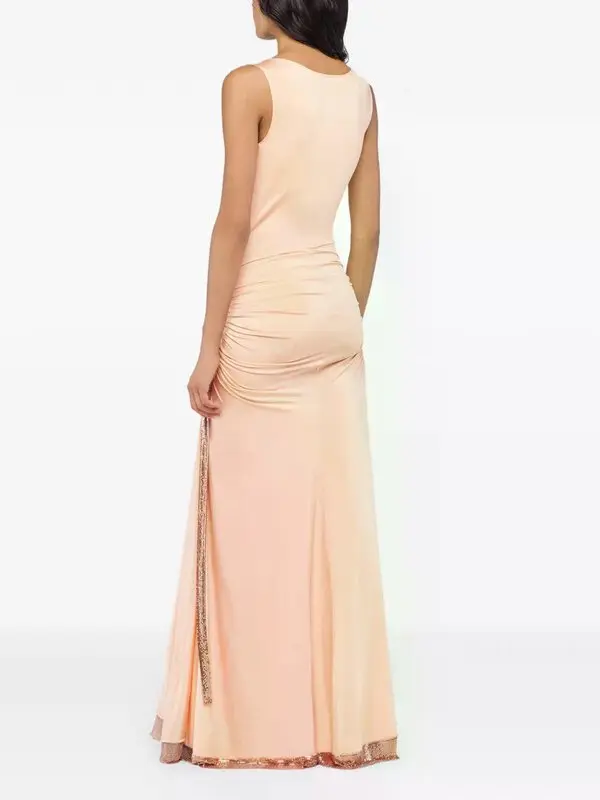 Rabanne Cowl-neck Maxi Dress