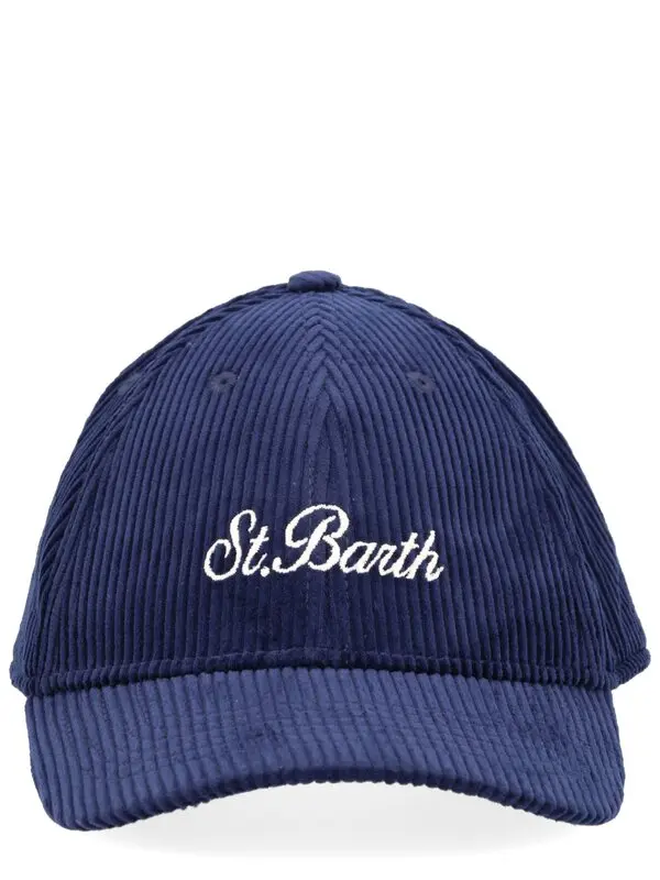 MC2 SAINT BARTH Corduroy Baseball Cap - Blue