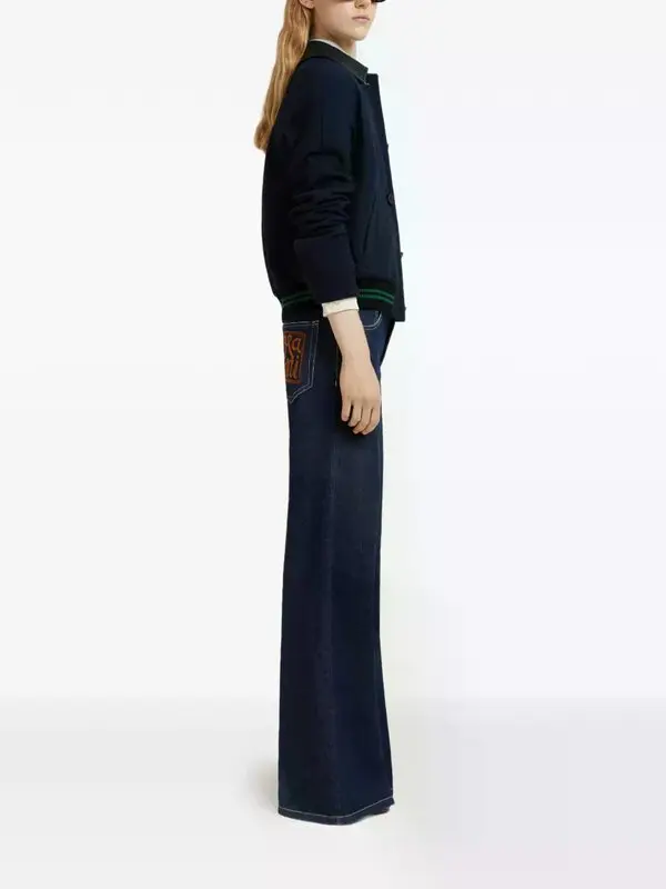 Marni Embroidered-logo Trousers
