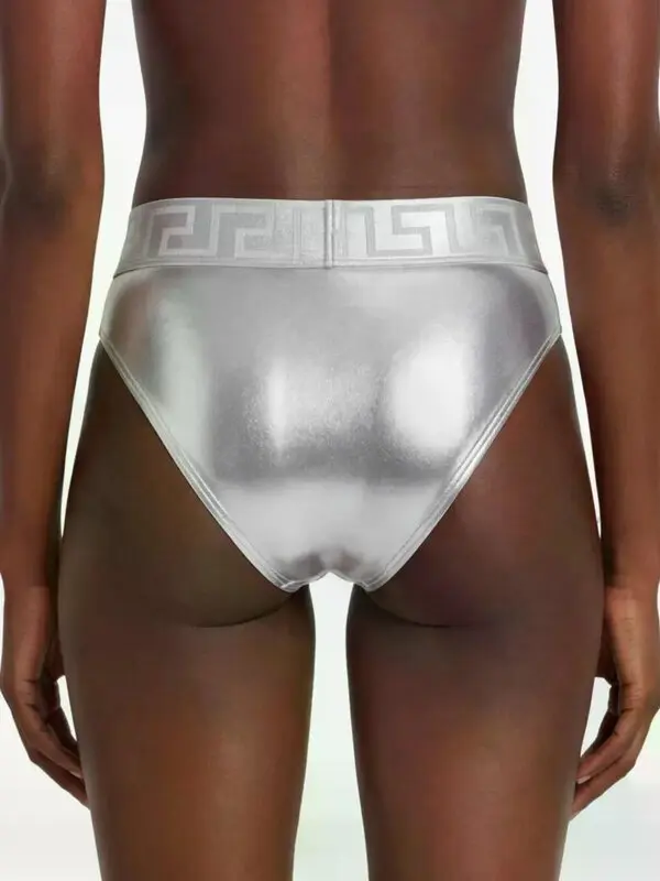 Versace Metallic Bikini Bottom