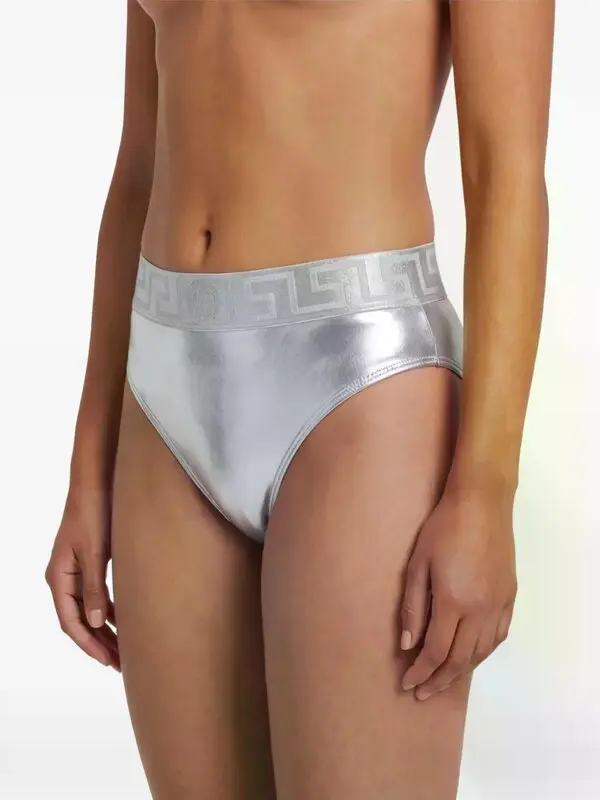 Versace Metallic Bikini Bottom