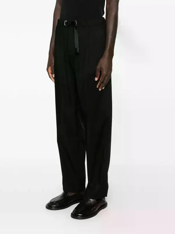 WHITE SAND Adjustable-belt Trousers