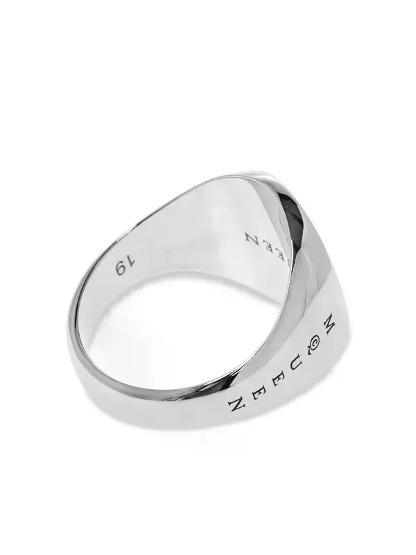 Alexander McQueen Skull-embossed Signet Ring