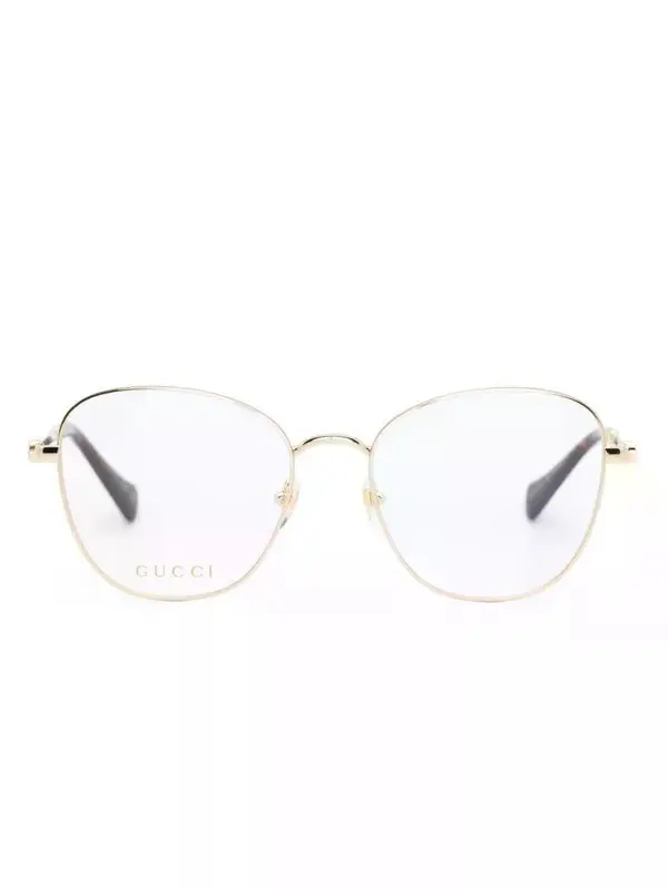 Gucci Gg1418o Square-frame Glasses - Gold