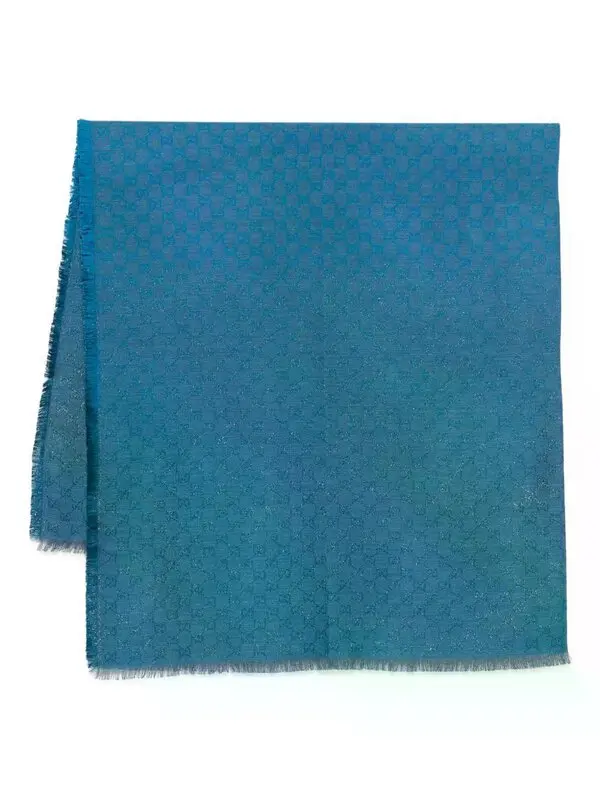 Gucci Monogram Fringed Scarf