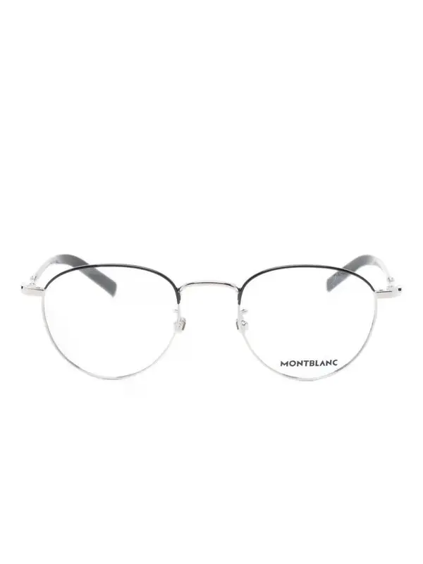 Montblanc Round-frame Eyeglasses - Silver