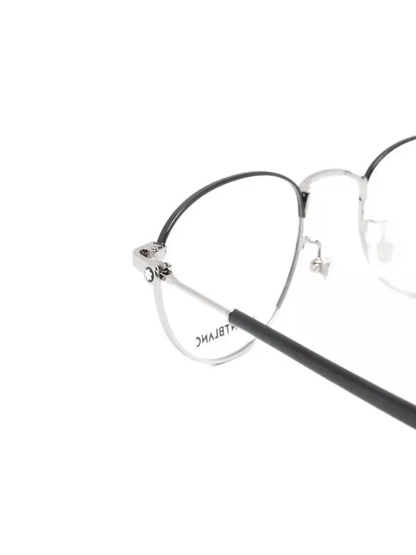 Montblanc Round-frame Eyeglasses - Silver